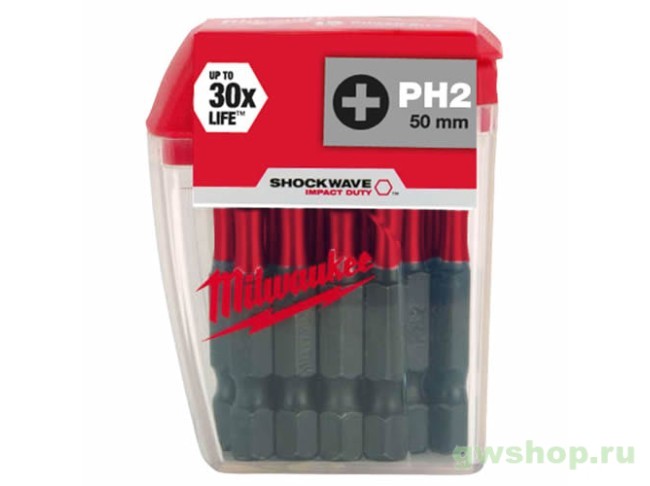 Биты для шуруповерта Shockwave Impact Duty PH2 x 50 мм 4932430855 ...